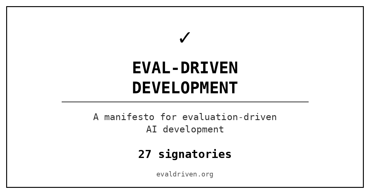 Eval-Driven Development